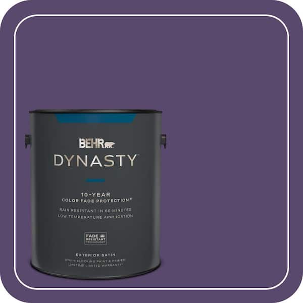 BEHR DYNASTY 1 gal. #P570-7 Proper Purple Satin Enamel Exterior Stain ...