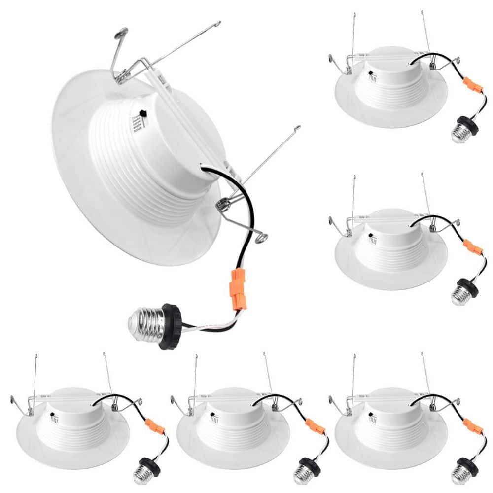 KOAOEIRS 5/6 in. Round 1050 LM Selectable CCT Dimmable Integrated LED ...