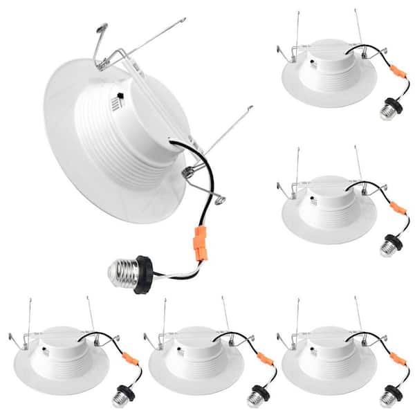 KOAOEIRS 5/6 in. Round 1050 LM Selectable CCT Dimmable Integrated LED ...