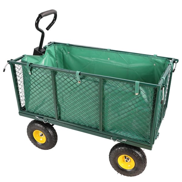5 cu. ft.Steel Garden Cart Trucks Make it Easier to Transport Firewood ...