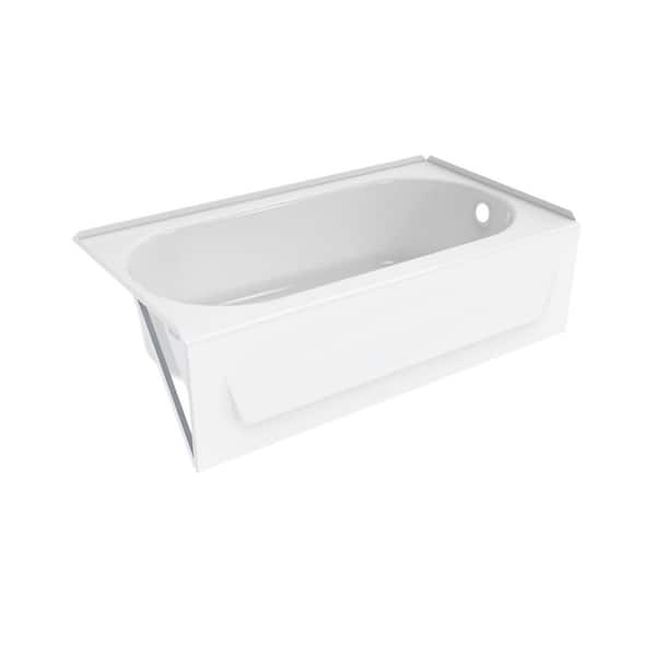Bootz Industries Aloha 60 in. x 30 in. Alcove Soaking Bathtub with Left ...