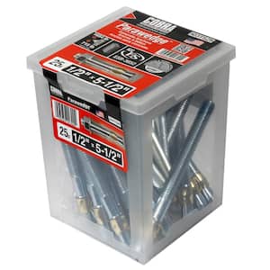 Reviews for Cobra Anchors 5/8 in. x 4-1/4 in. Carbon Steel Stainless Still Wedge Hex Head 46lbs ...