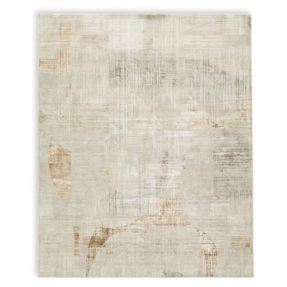 Signature DESIGN BY ASHLEY Truward Beige 8 ft. x 10 ft. Abstract Area ...