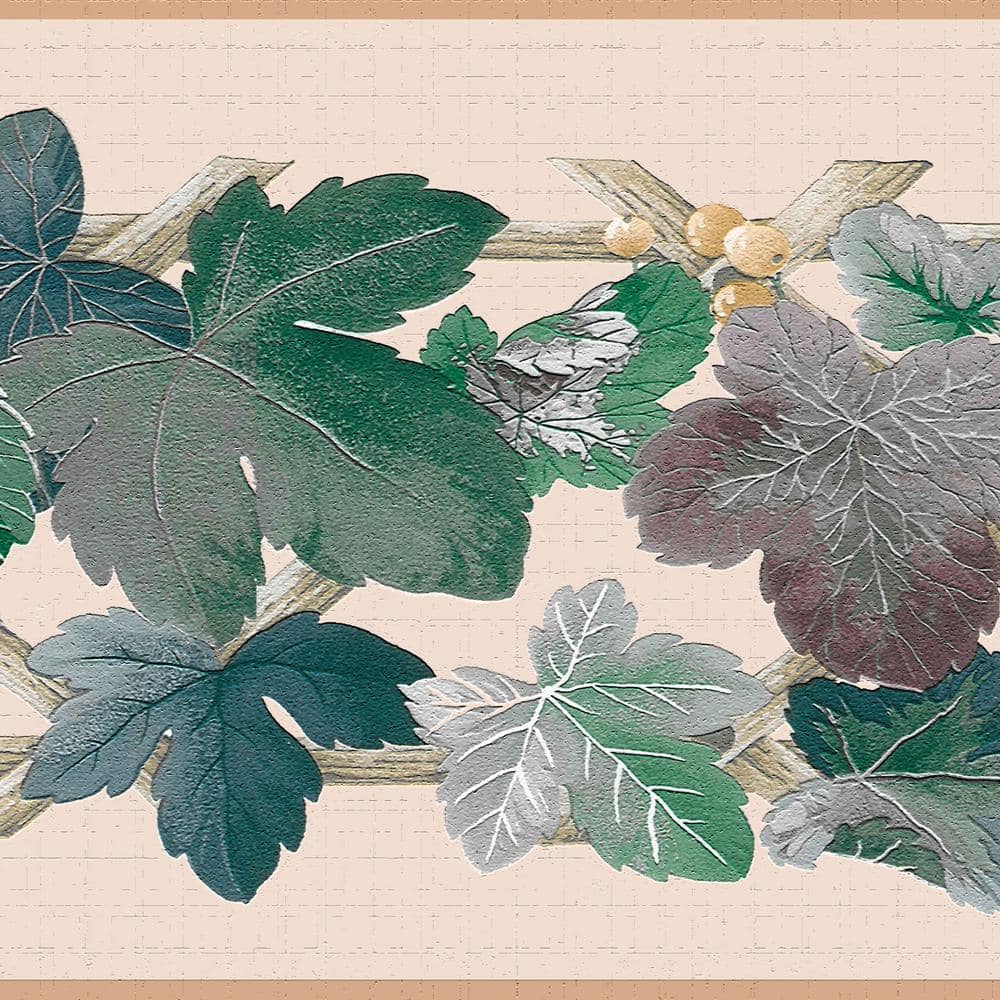 Green Leaf Wallpaper Border