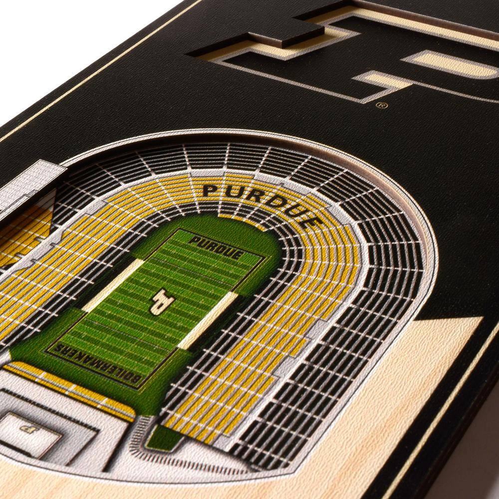 Buy NCAA Purdue Boilermakers FB 6 in. x 19 in. 3D Stadium Banner-Ross ...