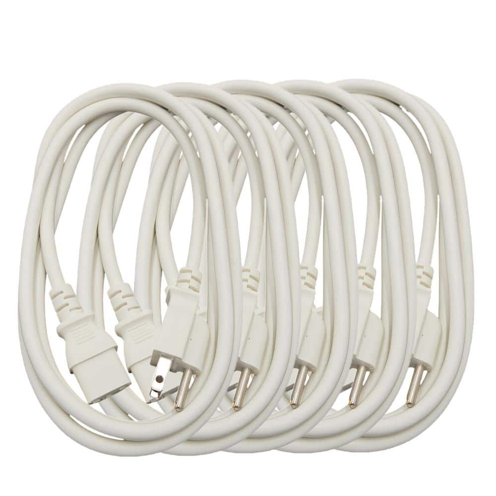 Micro Connectors, Inc 6 ft. Universal AC Power Cord UL Approved NEMA 5 ...