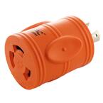 AC WORKS AC Connectors L6-30P 30 Amp 250-Volt Locking Plug to 6-50 Welder Connector WDL630650