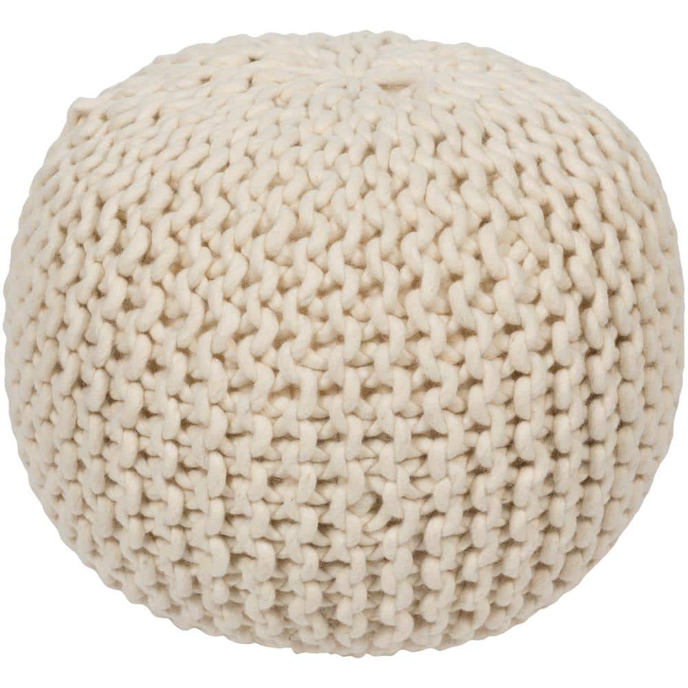 Artistic Weavers Tulsin Tan Accent Pouf Ottoman S00151051089 - The Home ...