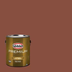 Glidden Premium 5 gal. PPG1062-7 Warm Wassail Satin Exterior Latex ...