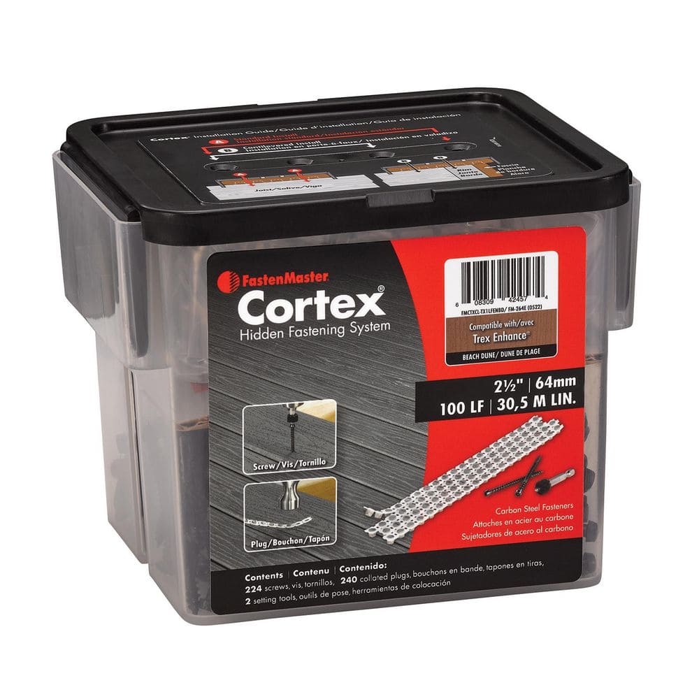 FastenMaster Collated Cortex 9 x 2-1/2 in. Hidden Deck Screw Fasteners ...