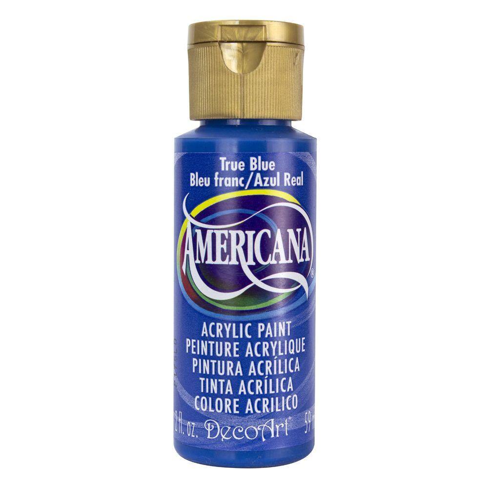 DecoArt Americana 2 oz. True Blue Acrylic Paint DAO36-3 - The Home Depot