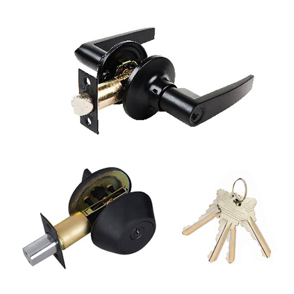 Premier Lock Oil-Rubbed Bronze Entry Door Handle Combo Lock Set with ...