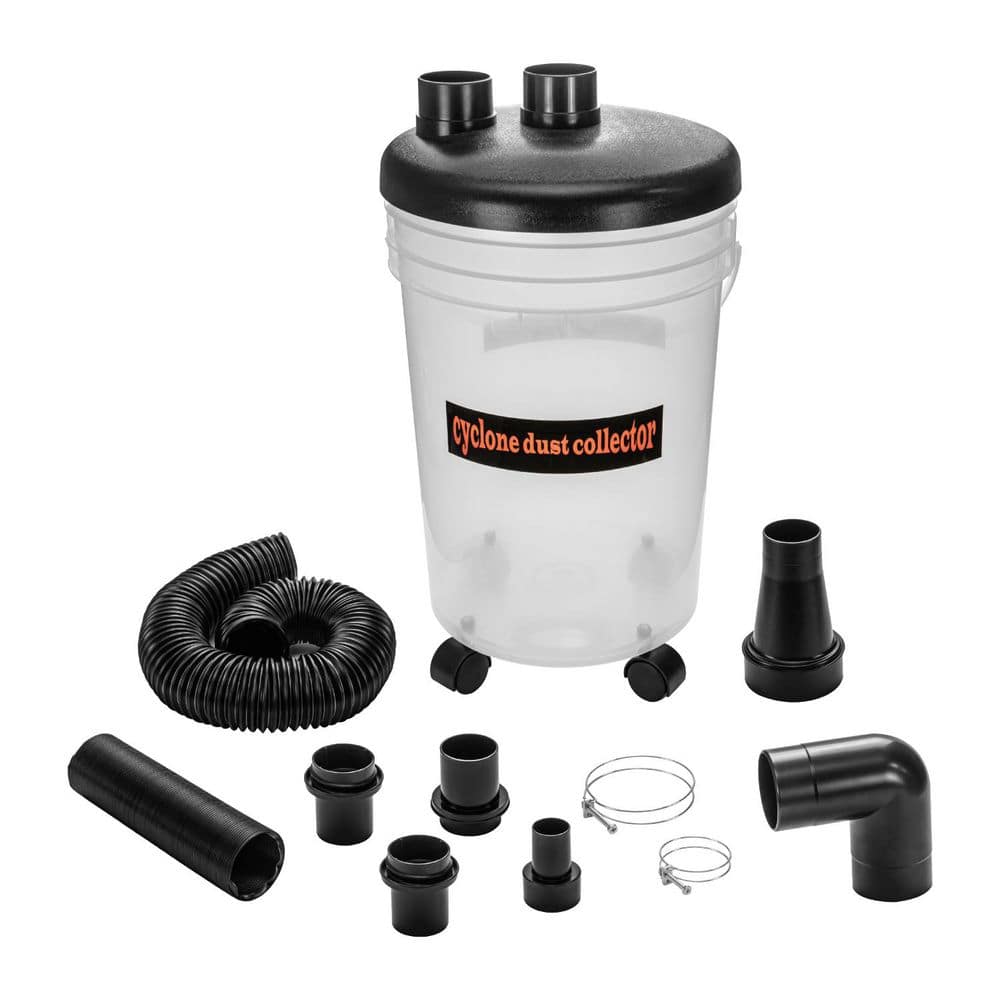 ‎POWERTEC Cyclone Dust Collector and Separator Kit with Clear 6 Gal ...