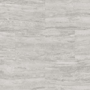 Proteco Padova Grey 12 MIL x 12 in. W Waterproof Click Lock Vinyl Tile ...