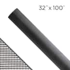 Saint-Gobain ADFORS 28 in. x 100 ft. Black Aluminum Screen Roll for ...