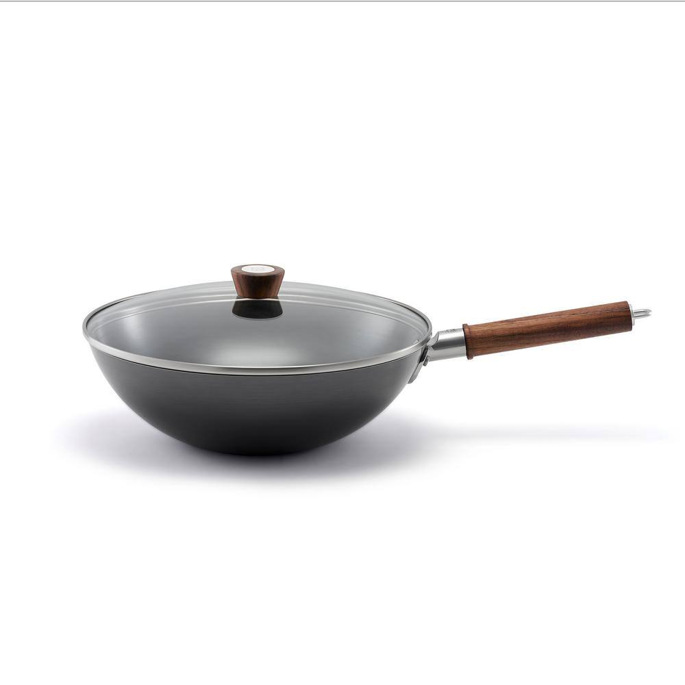 ZWILLING Dragon 12 inch Carbon Steel Wok with Lid 1010712 - The Home Depot