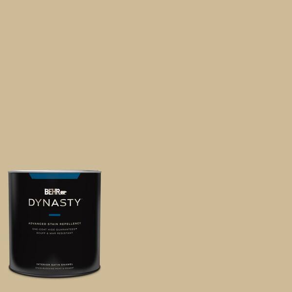 BEHR DYNASTY 1 qt. #MQ2-22 Hayloft One-Coat Hide Satin Enamel Interior ...