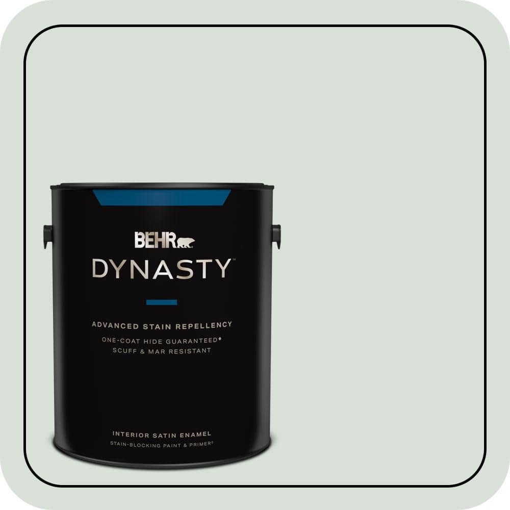 BEHR DYNASTY 1 gal. #N420-1 Juniper Breeze Satin Enamel Interior Stain ...