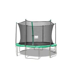 Trujump 12 ft. Trampoline with 6-Pole Enclosure in Blue STR-12FT-6P ...