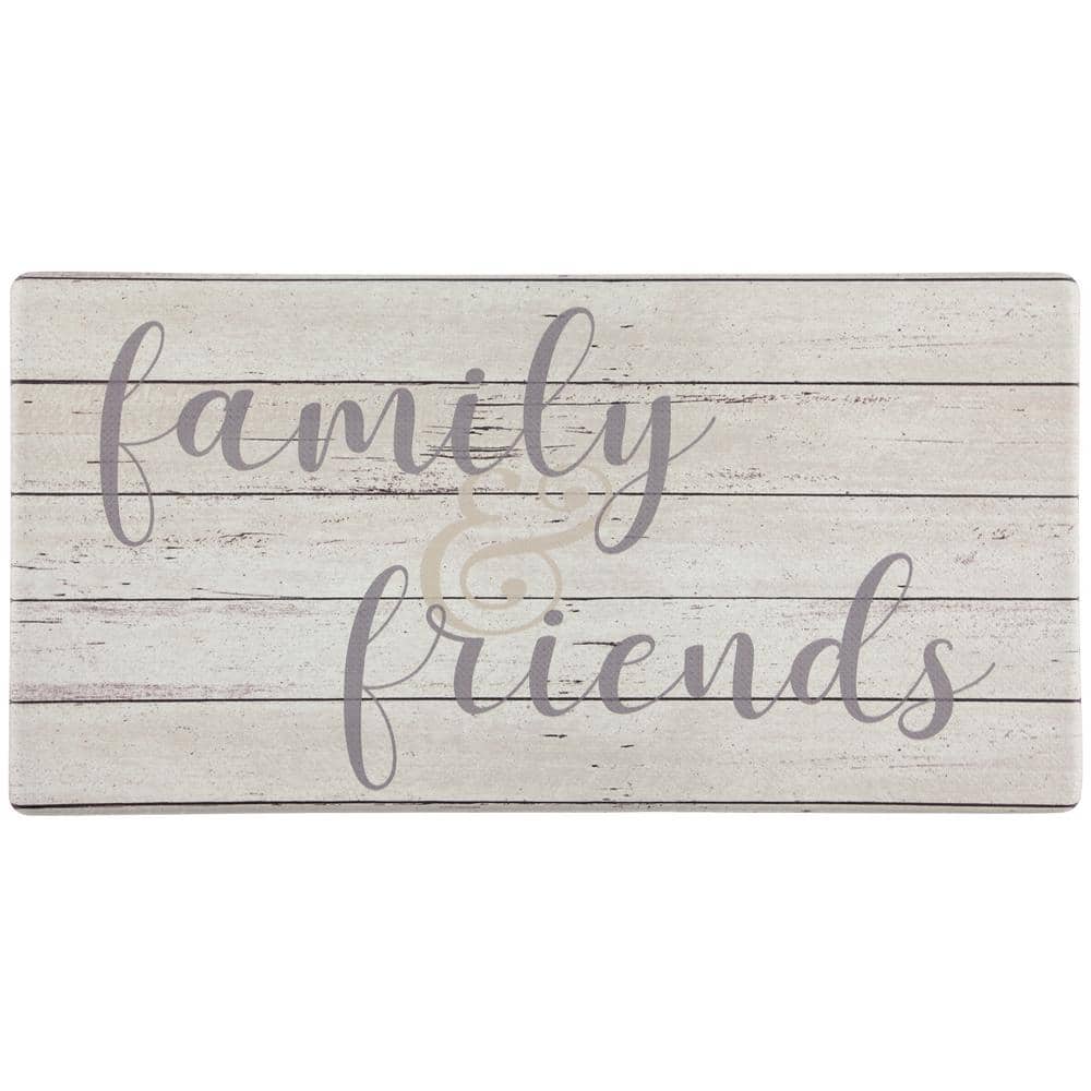 J&V TEXTILES Family and Friends 20 in. x 39 in. Anti-Fatigue Kitchen ...