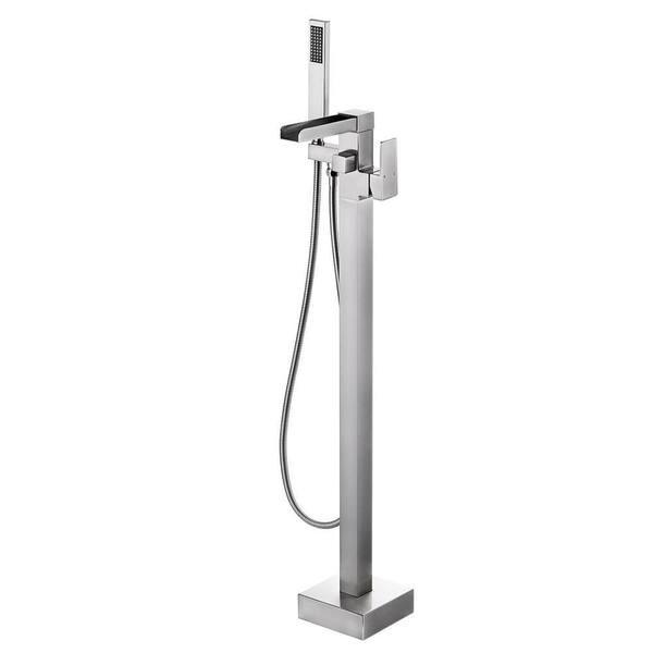 IVIGA Brass Single-Handle Claw Foot Freestanding Tub Faucet with ...