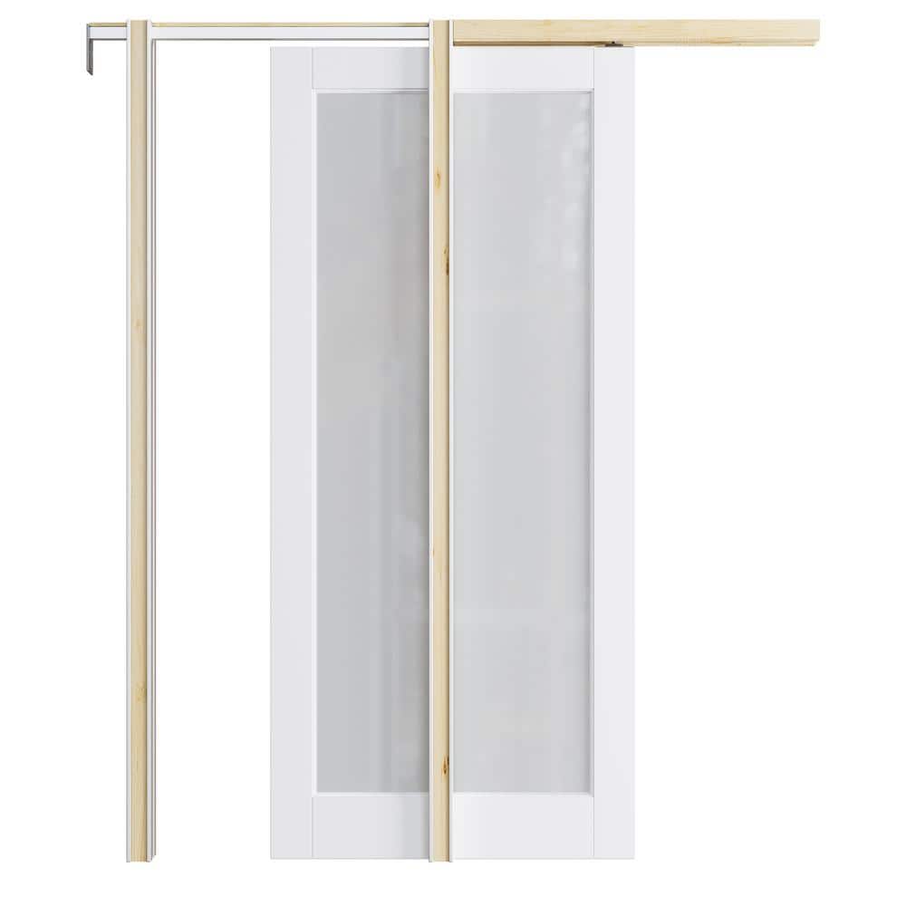 Have a question about ARK DESIGN 36 in. x 96 in. 1-Lite Glass White Primed Wood Sliding Pocket ...