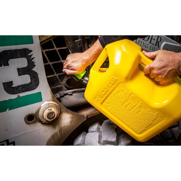 Scepter 5 gal. Smart Control Diesel Can with Rear Handle, Yellow Fuel Container FSCD571 - The ...