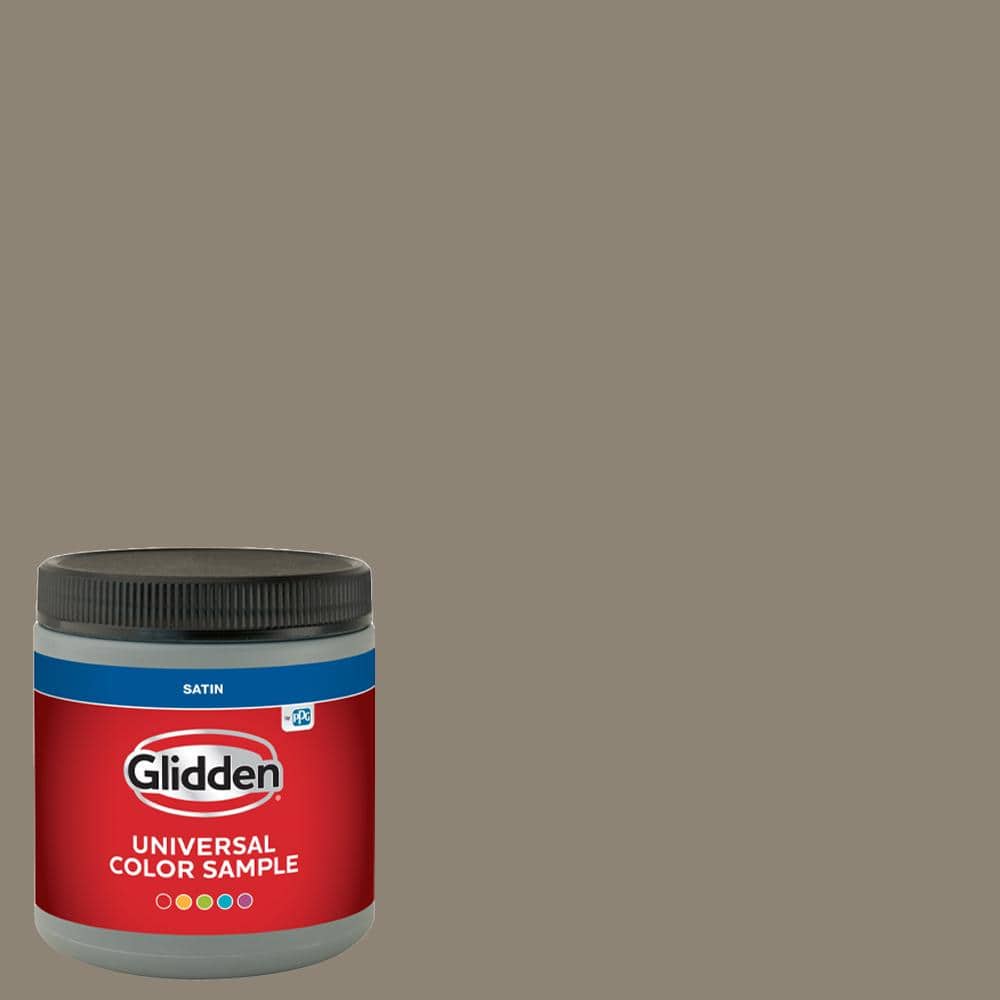 Glidden Premium 8 oz. PPG1000-5 Bear Cub Satin Interior Paint Sample ...