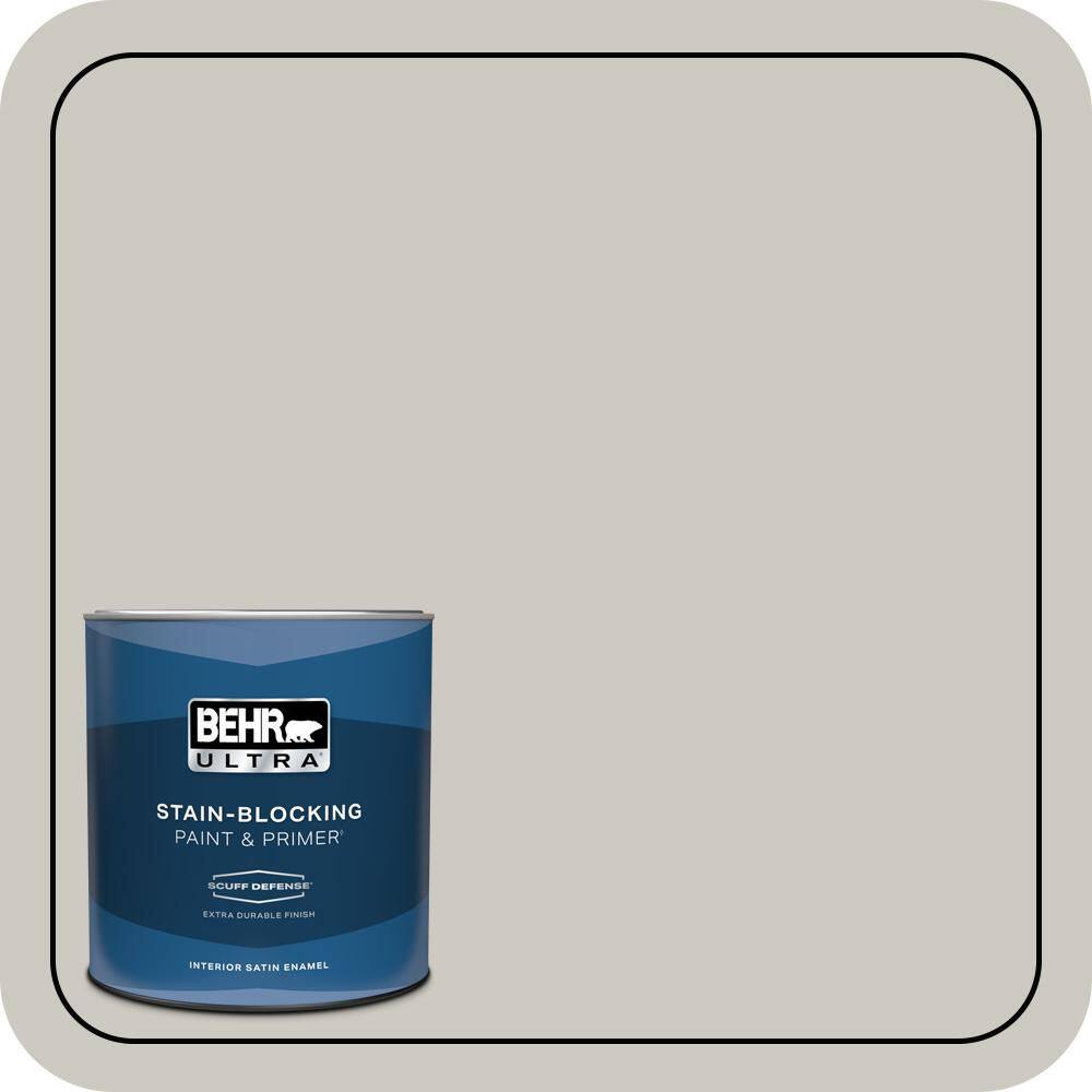 BEHR ULTRA 1 qt. #790C-3 Dolphin Fin Extra Durable Satin Enamel ...