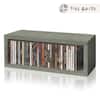 Way Basics zBoard Grey Stackable CD Rack Storage Shelf WB-CD-GY - The ...