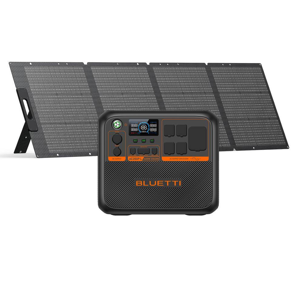 BLUETTI 2400/3600-Watt Continuous Peak Output Power Station AC200PL ...