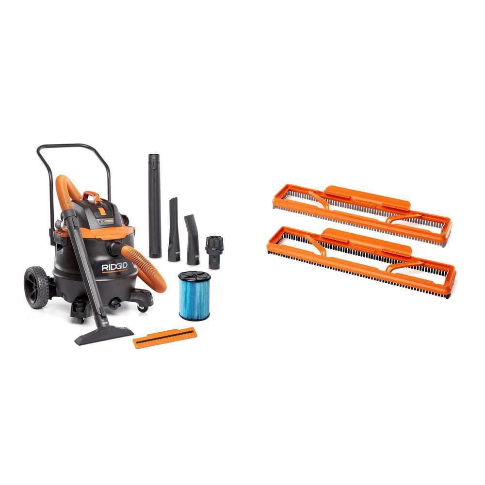 RIDGID 16 Gal. 7.0 Peak HP NXT Shop Vacuum with Cart, Filter, Hose and ...