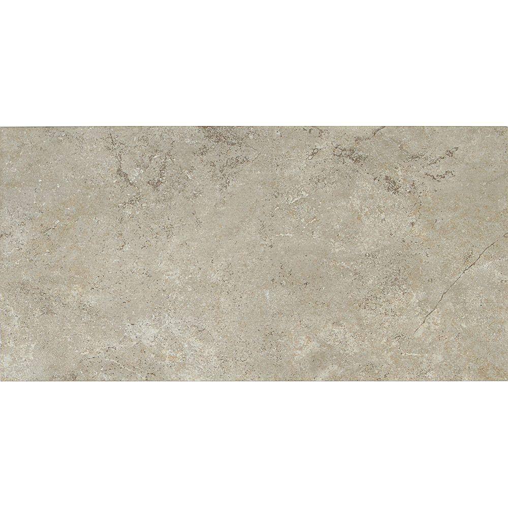 Marazzi River Bed Nile Gray 12 in. x 24 in. Ceramic Floor and Wall Tile ...