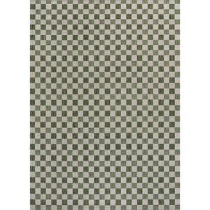 JONATHAN Y Aimee Traditional Cottage Woven Checkerboard Green/Cream 3 ...