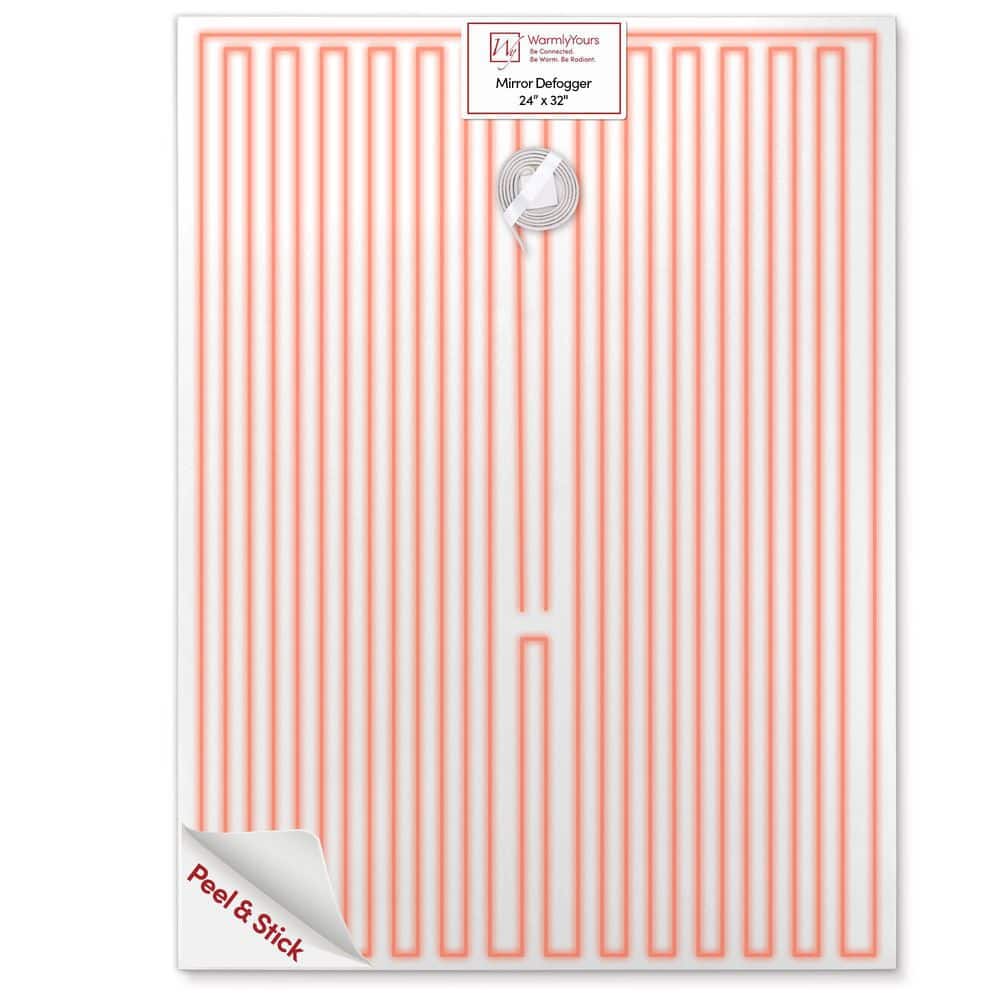 WarmlyYours 24 in. x 32 in. Rectangular Mirror Defogger FFM-2432 - The ...