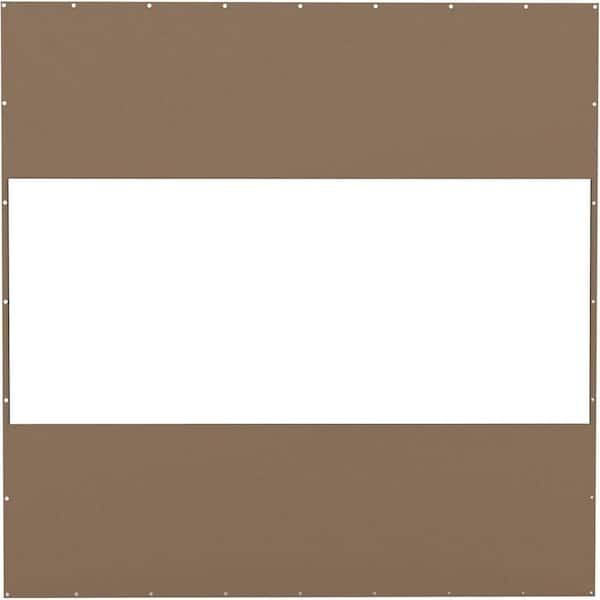 Wildaven 10 ft. x 10 ft. Waterproof PVC Privacy Screen in Brown LKHR ...