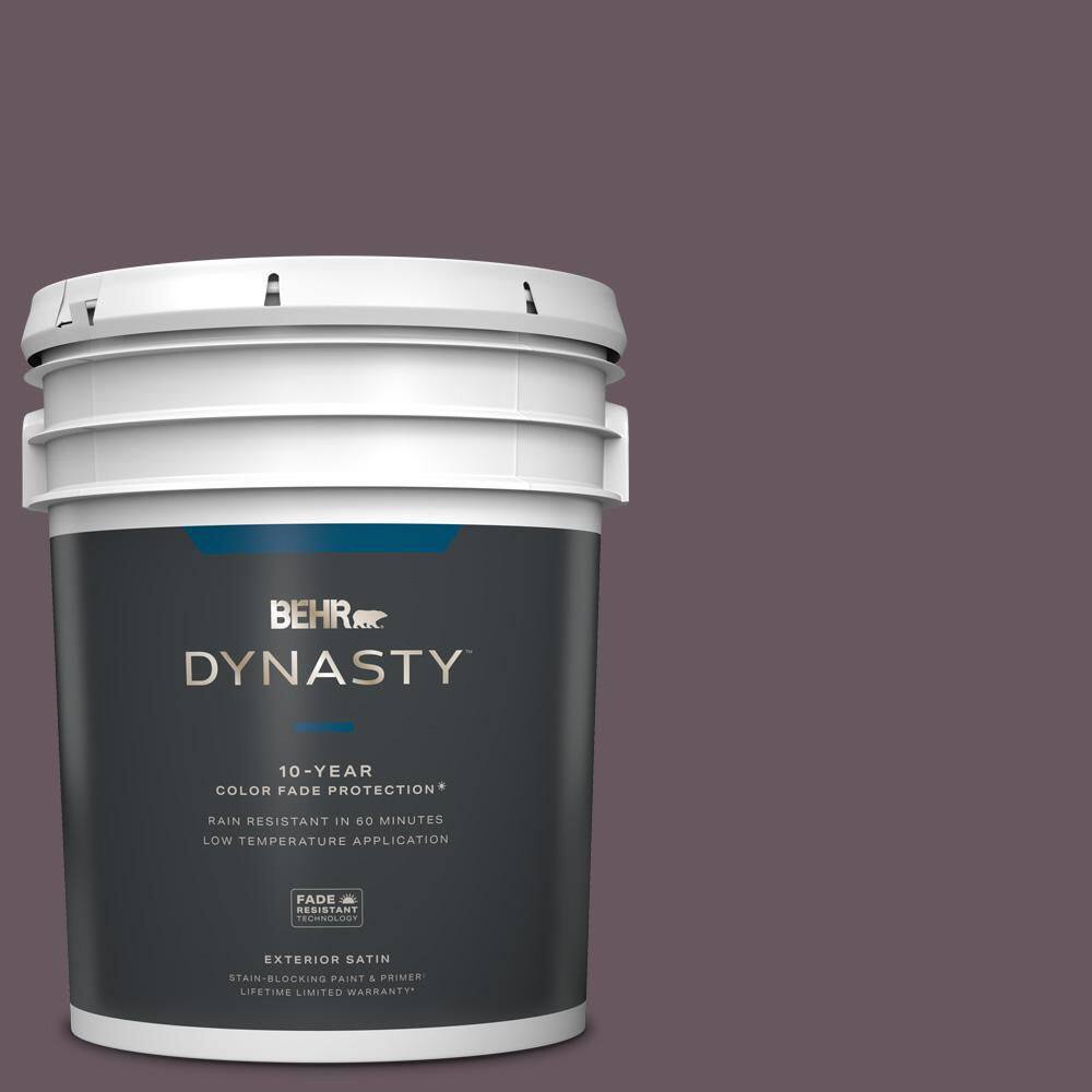 BEHR DYNASTY 5 gal. #N100-6 Urban Legend Satin Enamel Exterior Stain ...