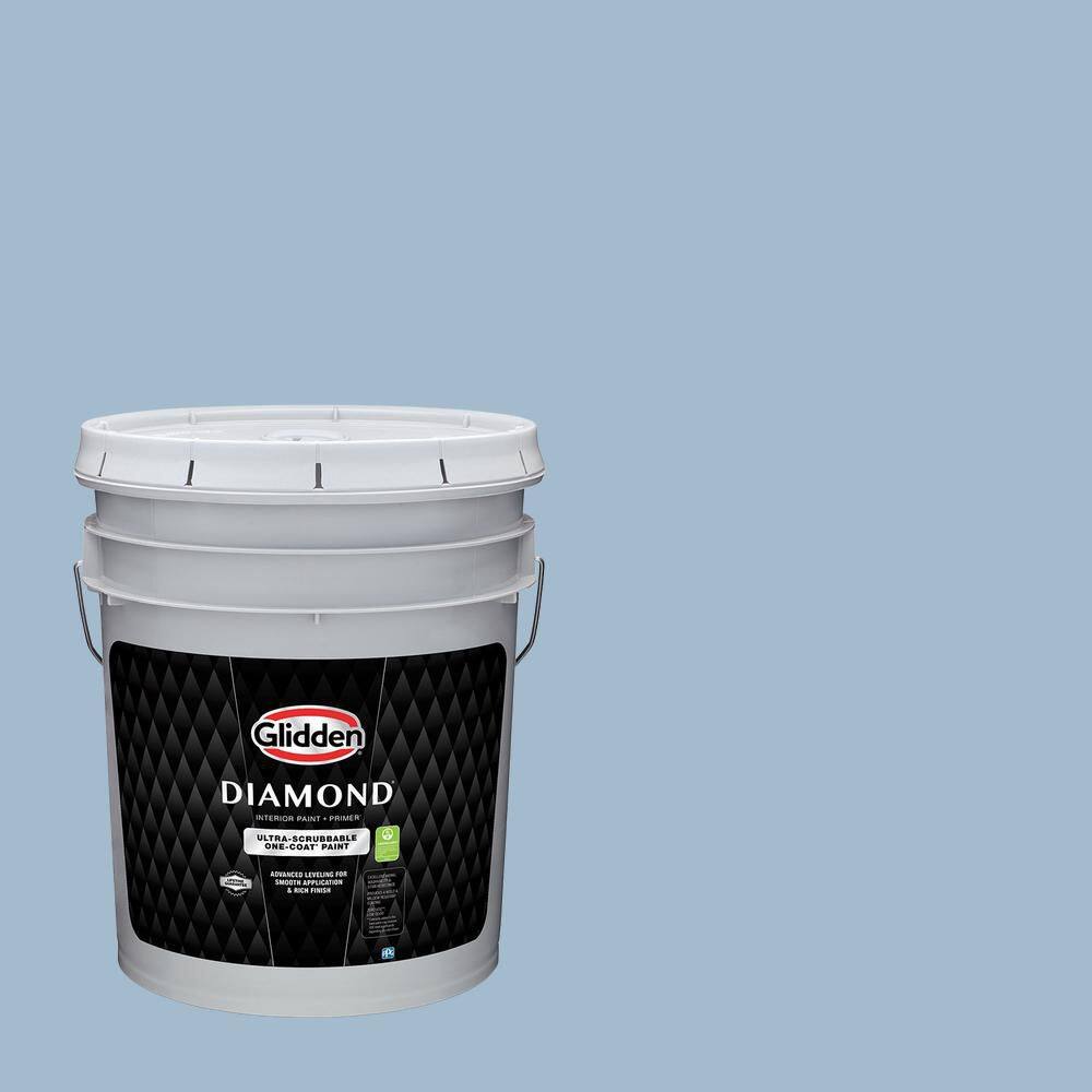 Glidden Diamond 5 gal. PPG1159-3 Heavenly Blue Ultra-Flat Interior ...