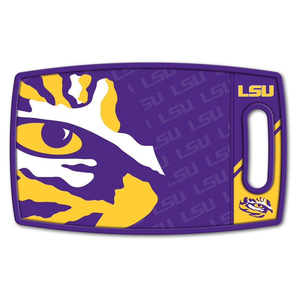 YouTheFan NCAA LSU Tigers Logo Series Cutting Board 9in x 0.5in ...