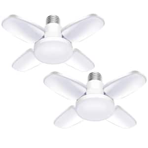 Lukyamzn 6500K Daylight 3500 Lumen Mini Deformable LED Garage Light ...