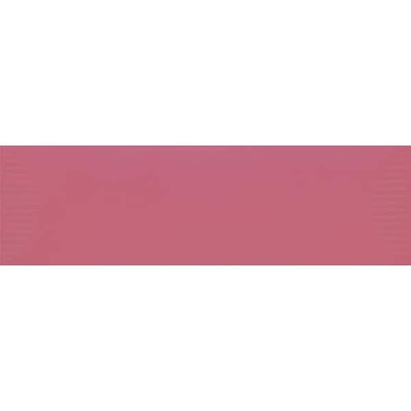 Daltile Stencil Berry 4 in. x 6 in. Glaze Porcelain Half Moon Sample ...