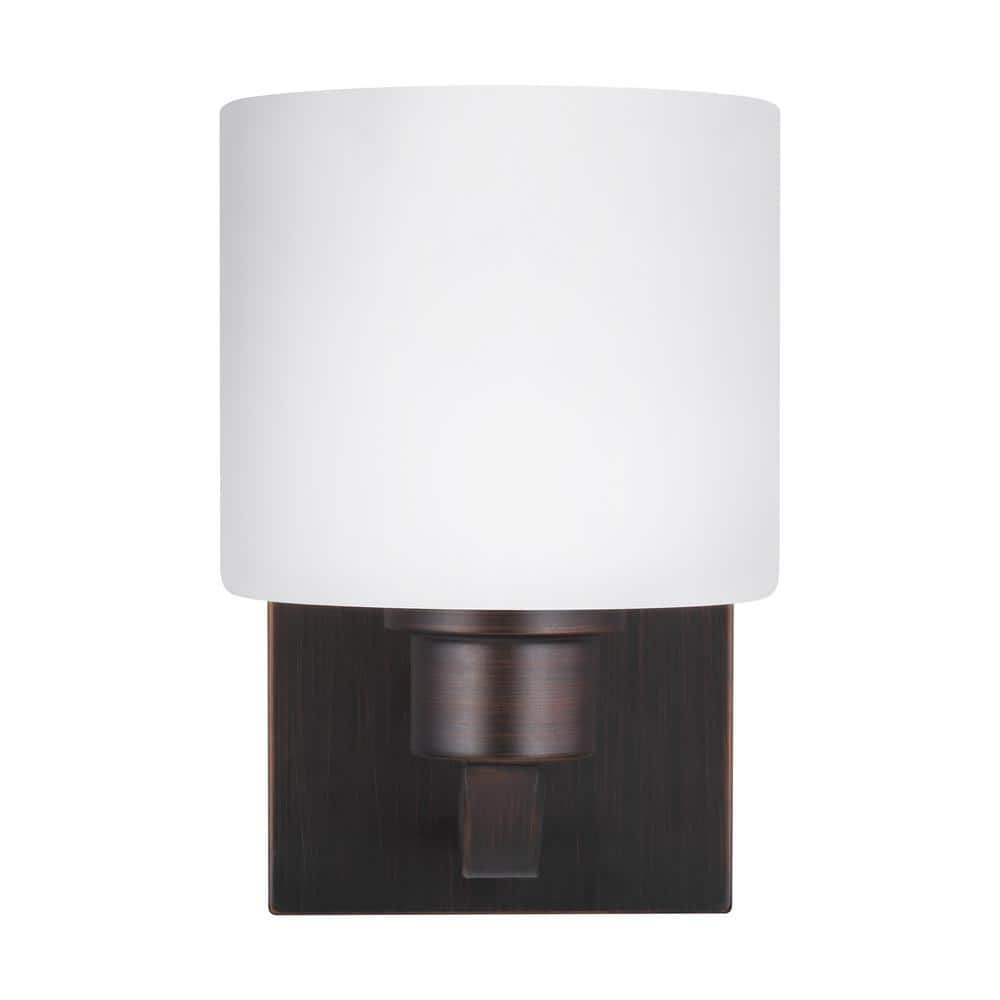 Generation Lighting Canfield 5.5 in. 1-Light Burnt Sienna Minimalist ...