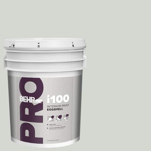 BEHR PRO 5 gal. #N410-2 Brook Green Eggshell Interior Paint PR13005 ...