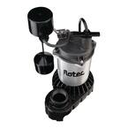 Superior Pump 1/3 HP Submersible Thermoplactic Sump Pump with Pump Base ...