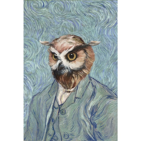 VENICE BEACH Collections Van Gogh Owl Self Portrait by Grotto Studios 1 ...