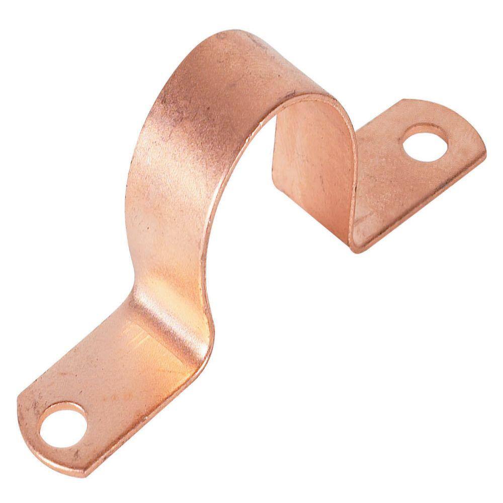 Cramik Enterprises 1-1/4 in. Copper-Plated 2-Hole Tubing Clip 10012 ...