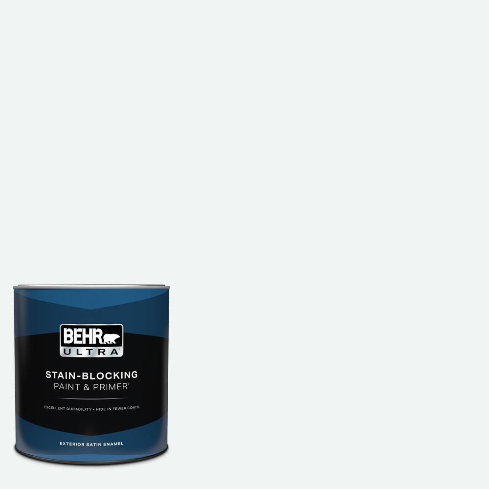BEHR ULTRA 1 qt. #BL-W09 Bakery Box Satin Enamel Exterior Paint ...