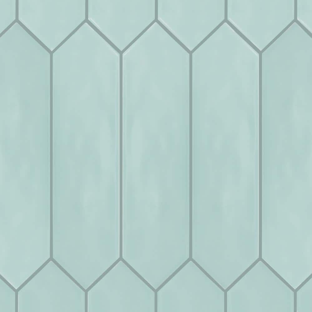 Daltile LuxeCraft Spa Matte 3 in. x 12 in. Glazed Ceramic Picket Wall ...