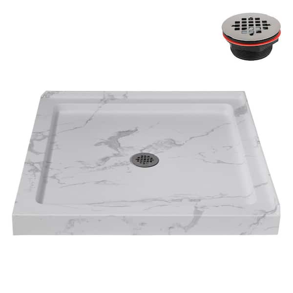 Streamline NTM-640-36MB-AL 36 in. x 36 in. Alcove Acrylic Shower Pan ...