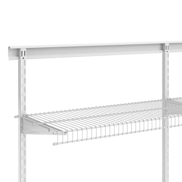 ClosetMaid 72 in. L x 12 in. D White Close Mesh Wire Closet Shelf 10000 ...